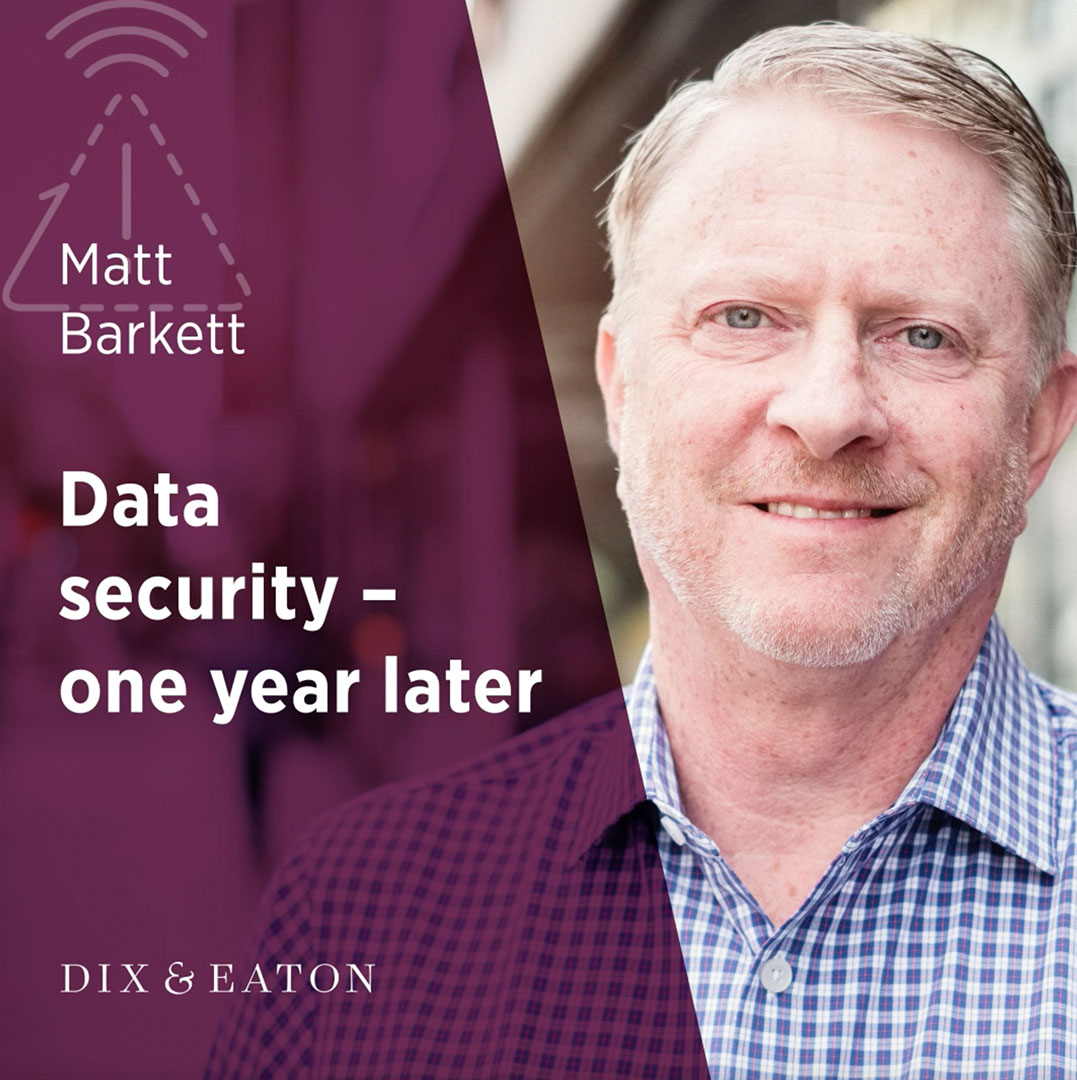 Data security – one year later